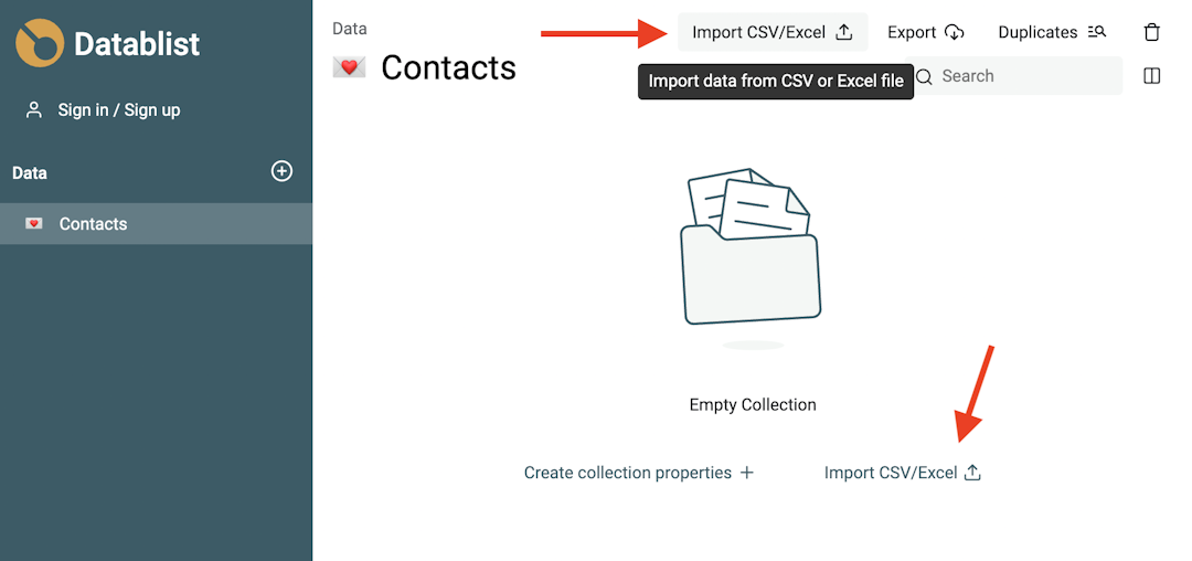 Importing Data into Datablist - Datablist