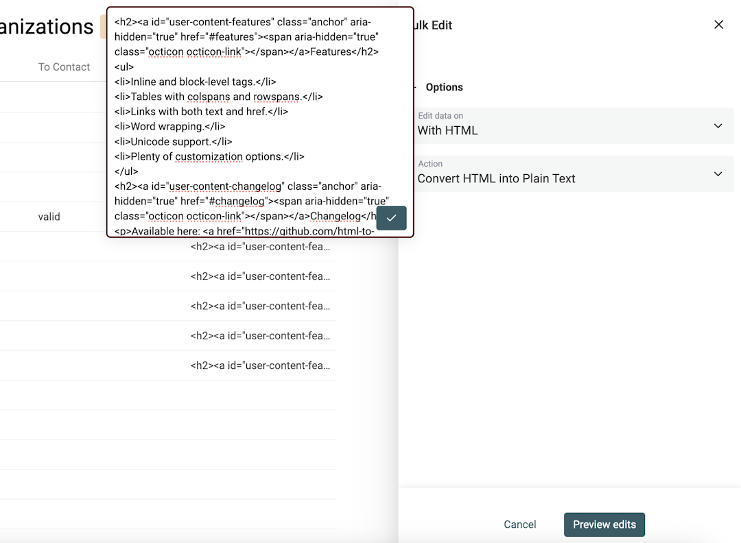 Free online tool for Data Cleaning