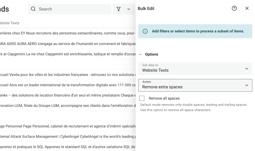 Free online tool for Data Cleaning