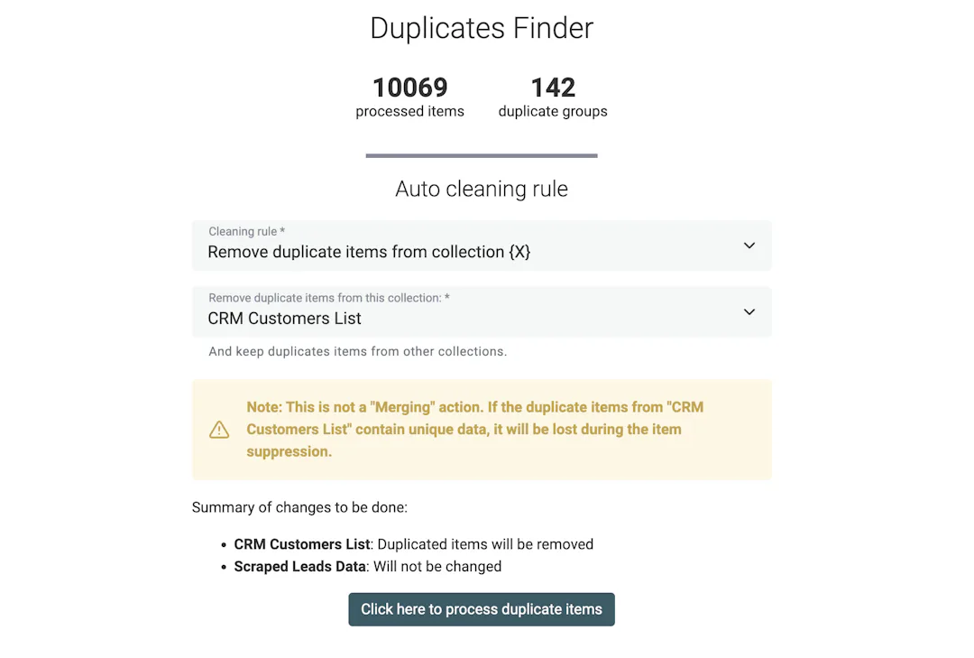 Free Data Matching Online tool