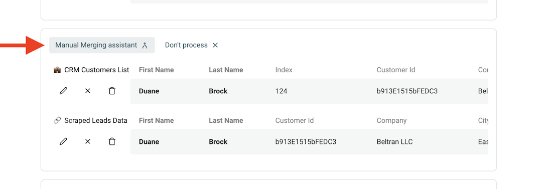 Free Data Matching Online tool