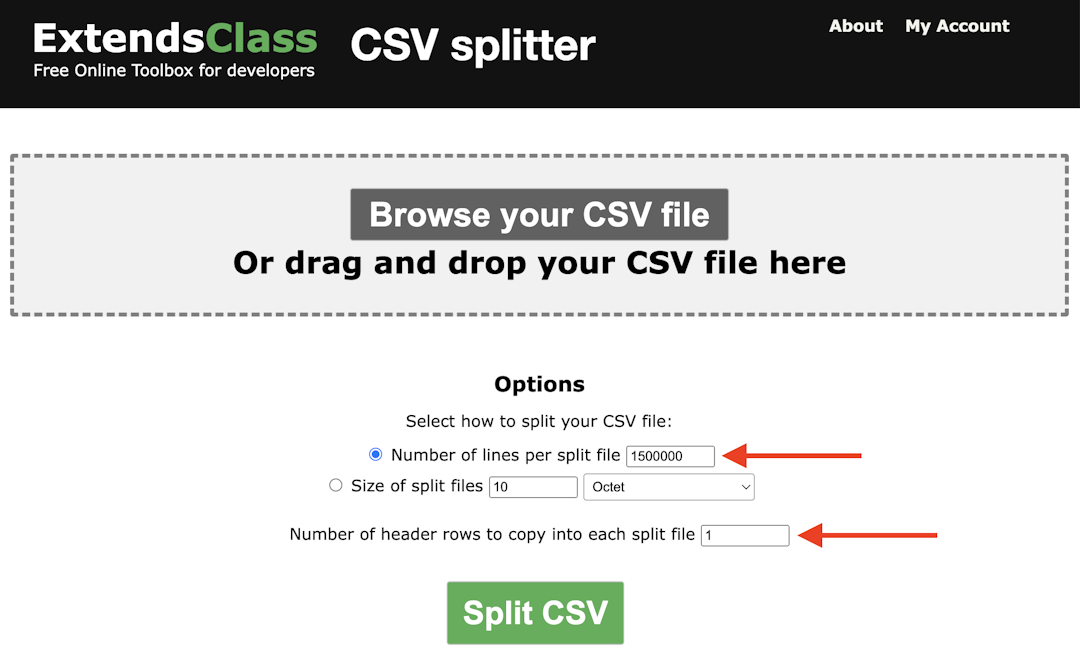 How to edit big CSV files online