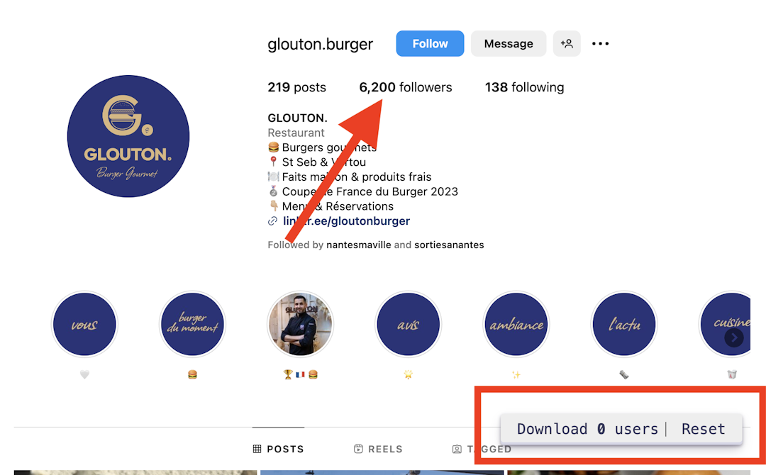 Scrape Instagram followers, following list and post authors for free ...