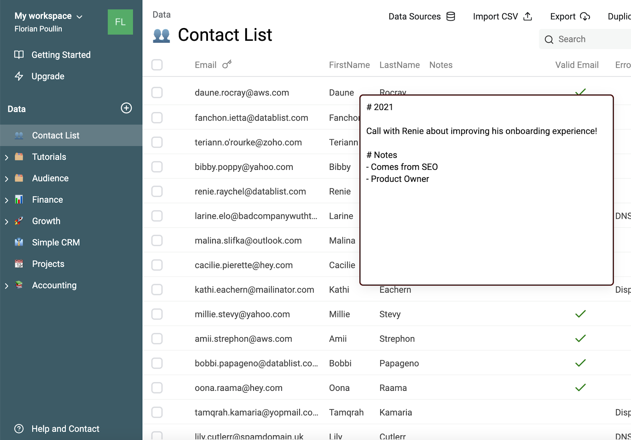 Free Data Editor by Datablist