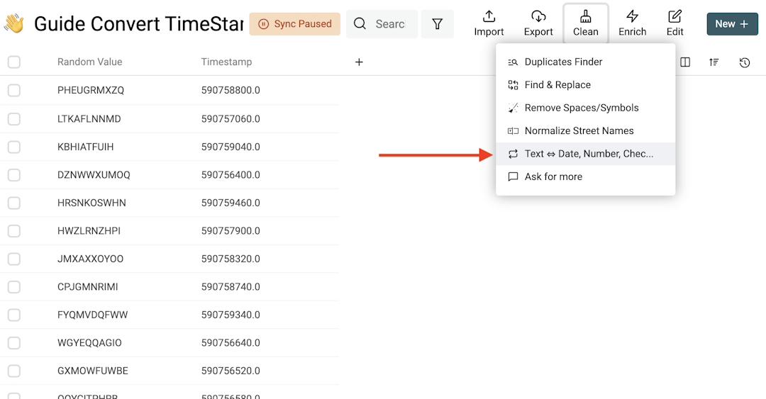 How To Convert A Csv Timestamp Column To Datetime Format Datablist