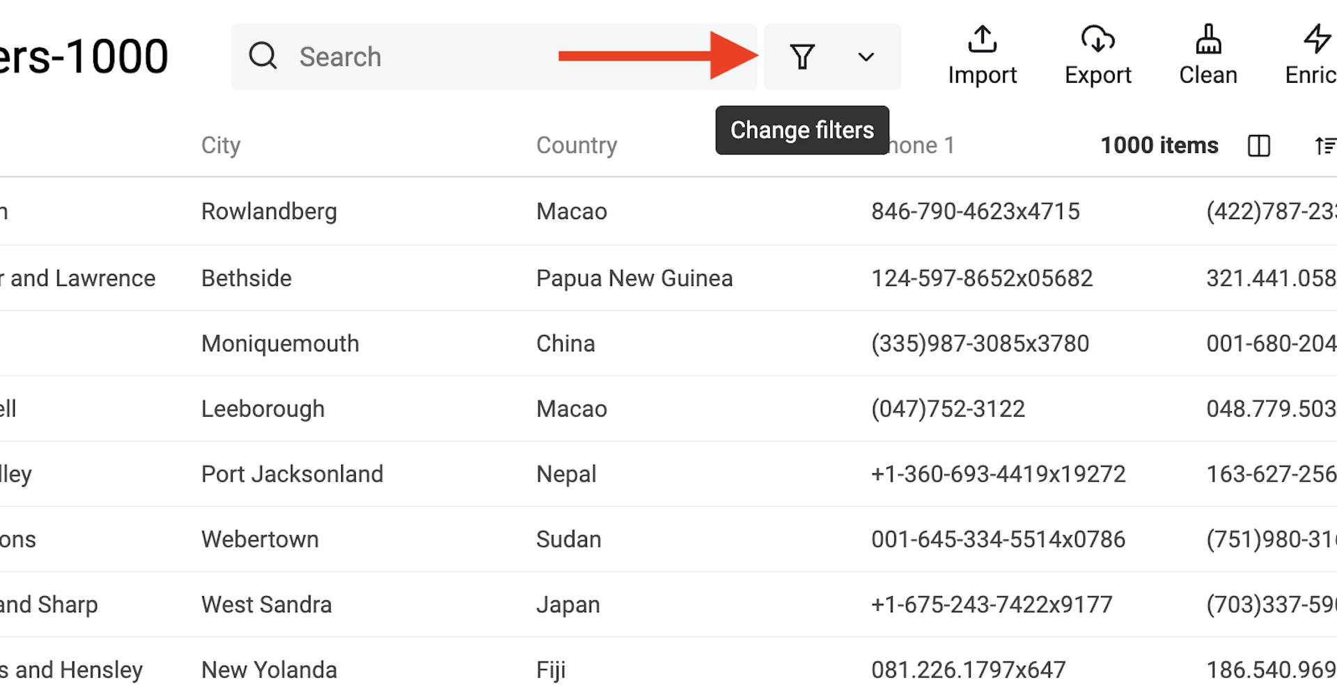 How to filter a CSV file? - Datablist