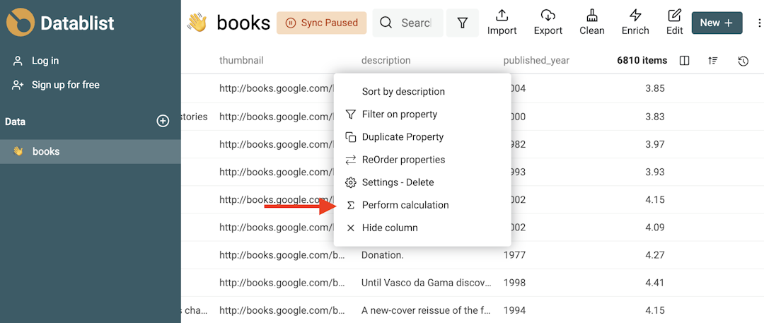 Get The Sum Min Max And Average Values Of A Csv Column Datablist