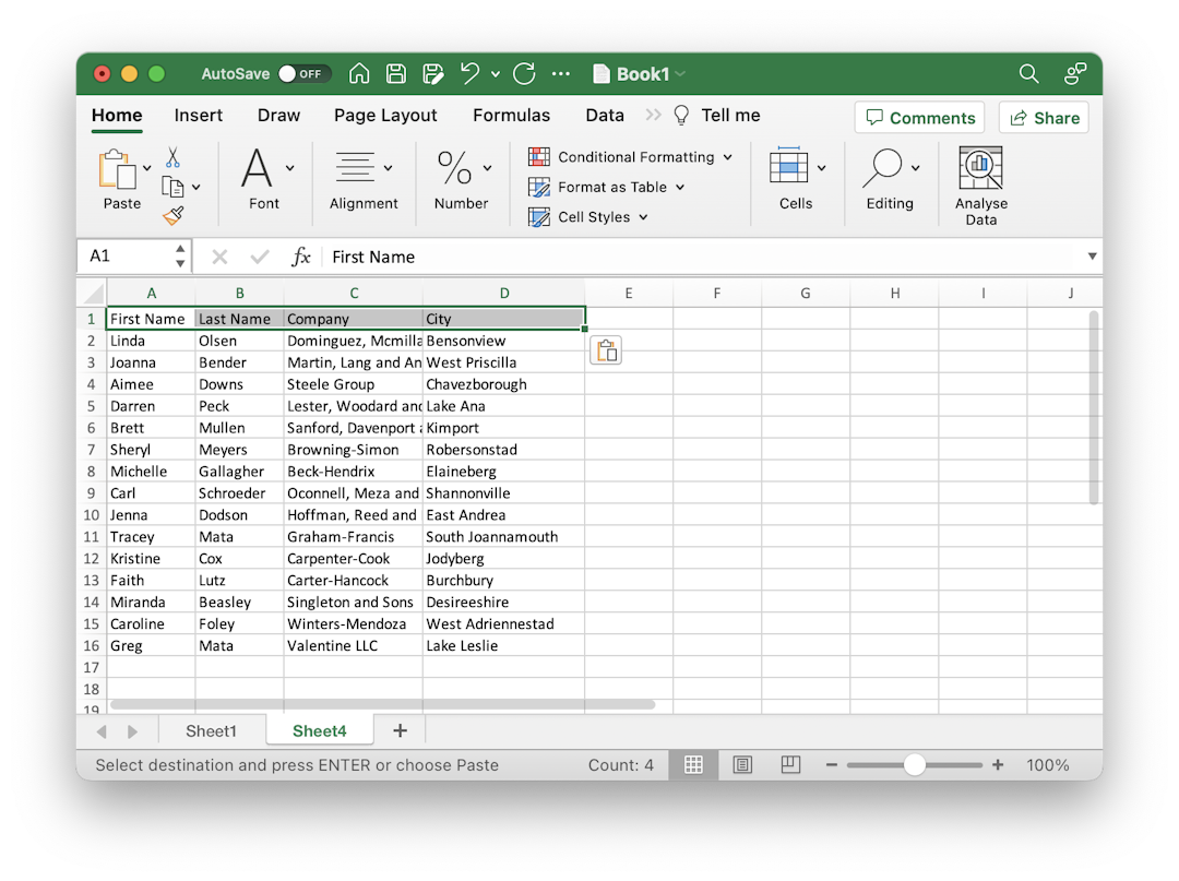 Export Microsoft Excel Selection Into A Csv File Datablist